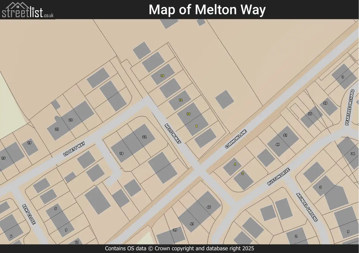 Melton Way, Barnsley, Royston, South Yorkshire | Street map, property ...