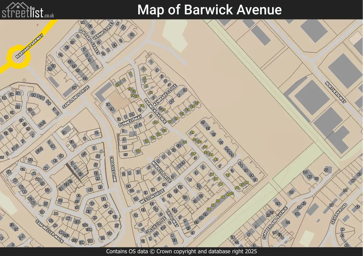 Barwick Avenue, Bury St Edmunds, Suffolk | Street map, property and ...
