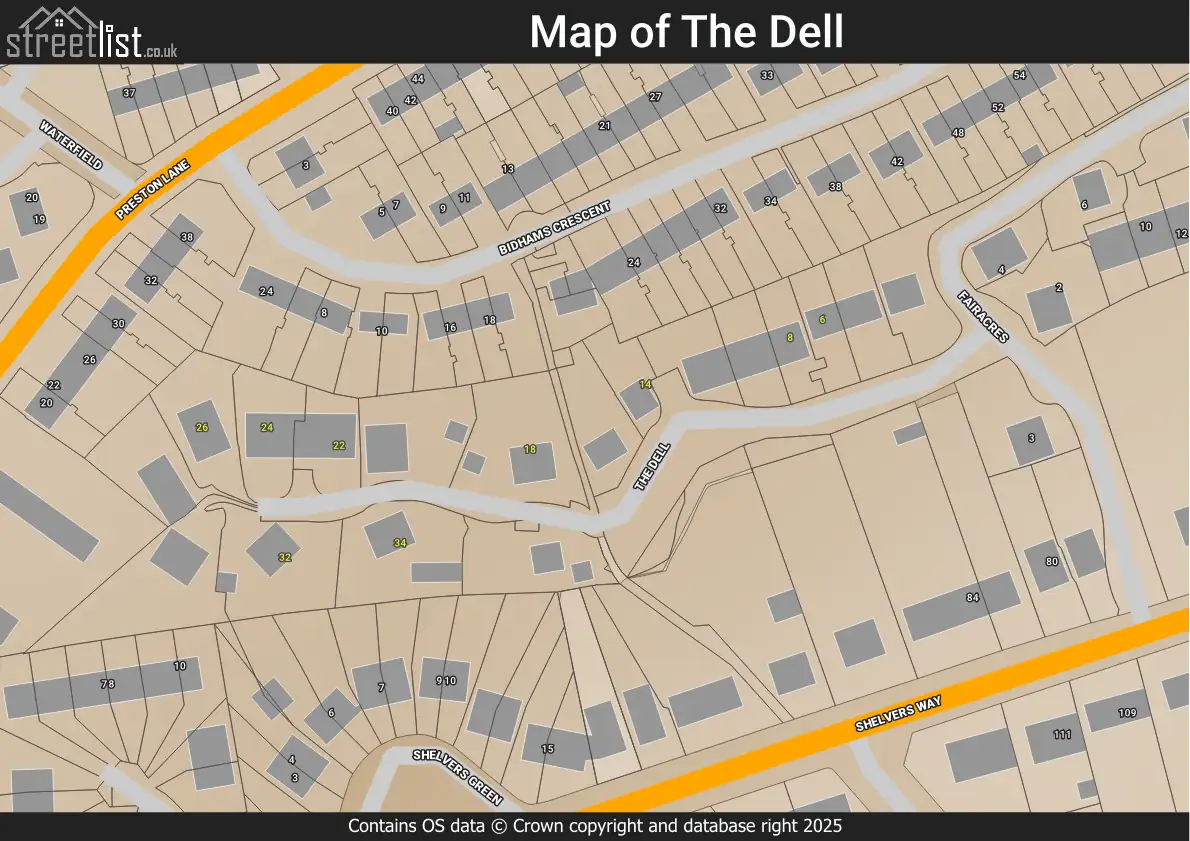 The Dell in Tadworth, Surrey - maps, house prices & crime stats ...