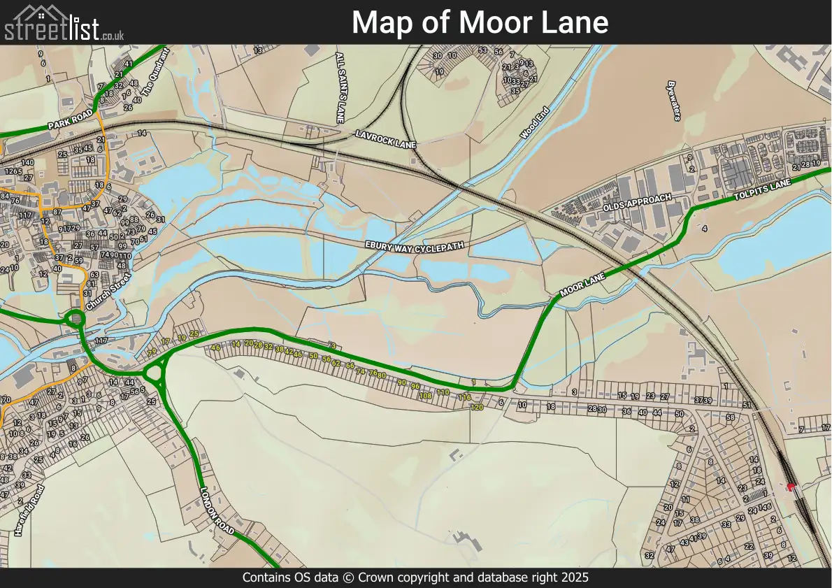 Moor Lane in Moor Park, Hertfordshire - maps, house prices & crime ...