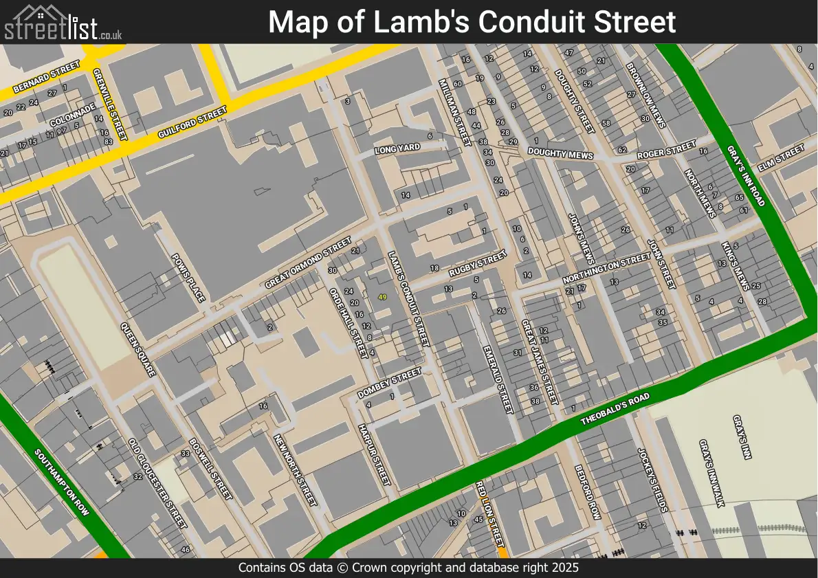 Lamb's Conduit Street, London, Holborn And Covent Garden, Greater ...