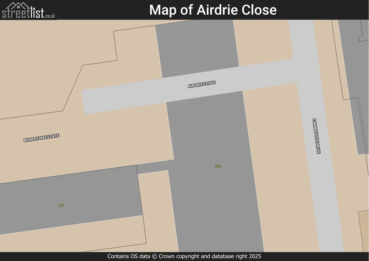 Airdrie Close, London, Islington, Greater London | Street map, property ...