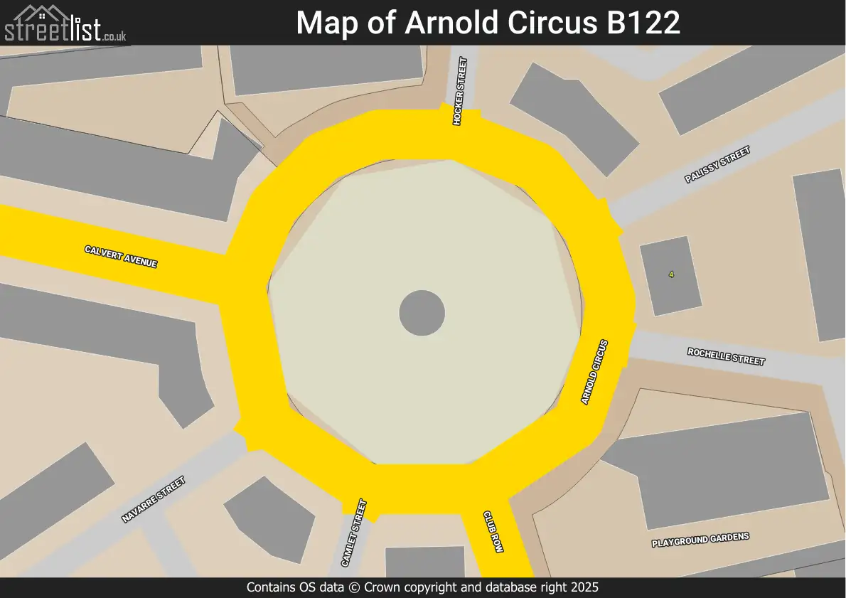 Arnold Circus B122 in London, Greater London - maps, house prices ...