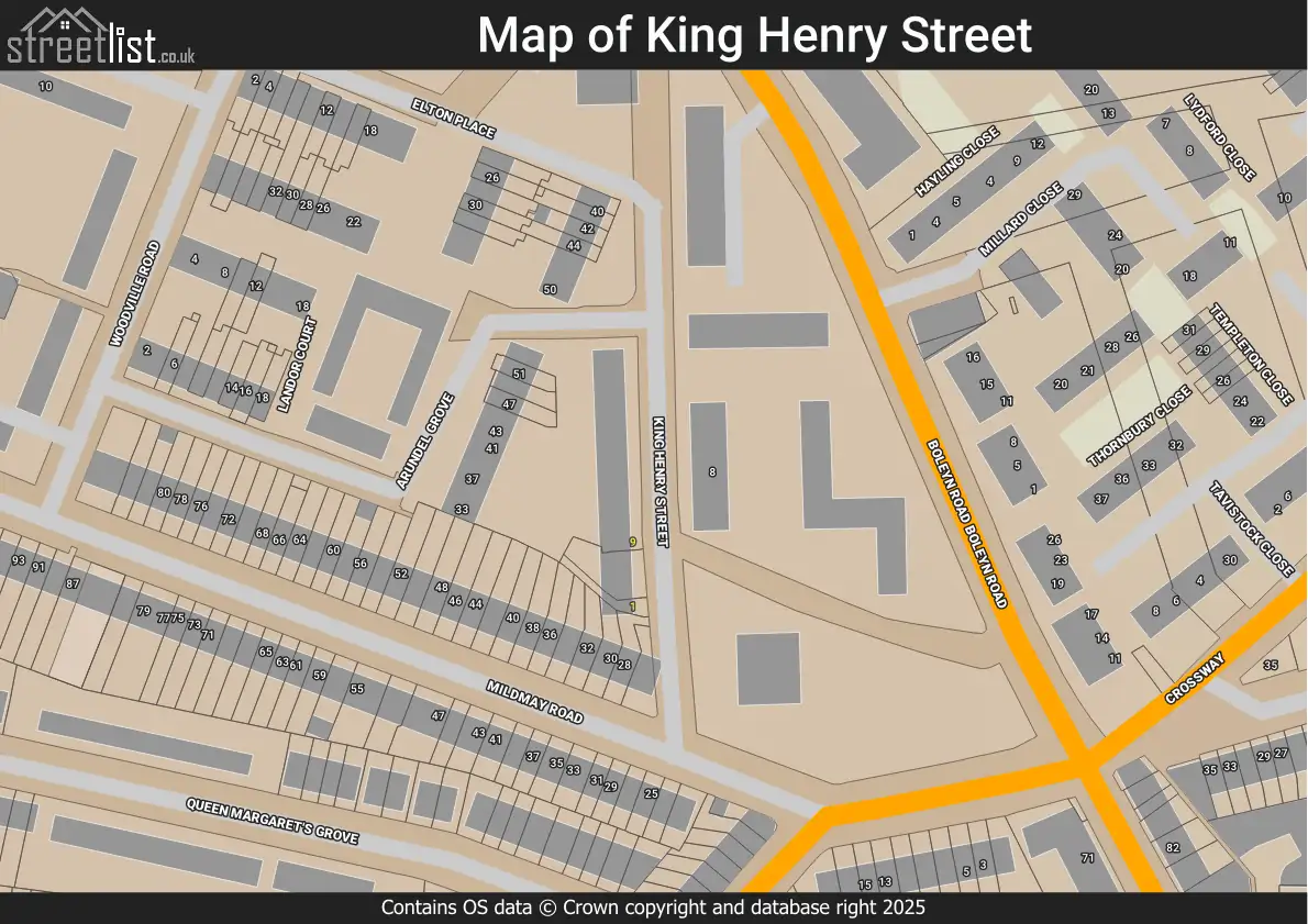 King Henry Street in London, Islington, Greater London