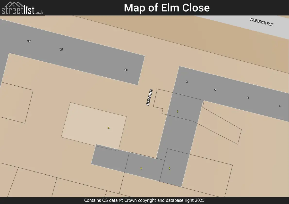 Elm Close, London, Islington, Greater London | Street map, property and ...