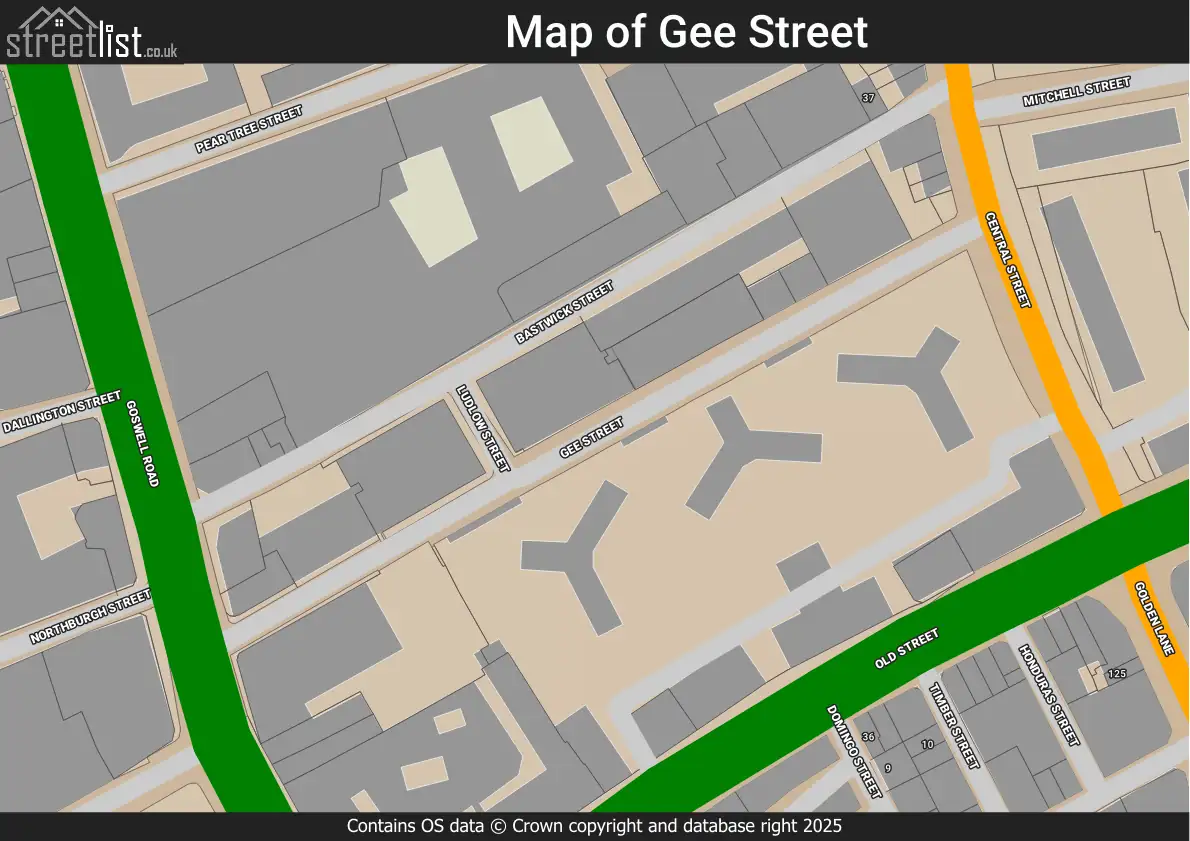 Gee Street, London, Islington, Greater London | Street map, property ...