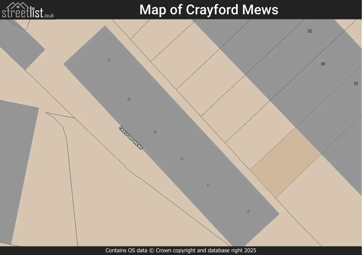 Crayford Mews in London, Islington, Greater London - maps, house prices ...
