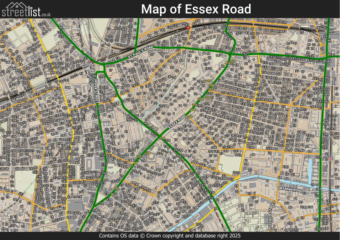 Essex Road in London, Islington, Greater London