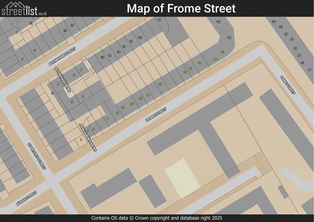 Frome Street in London, Islington, Greater London - maps, house prices ...