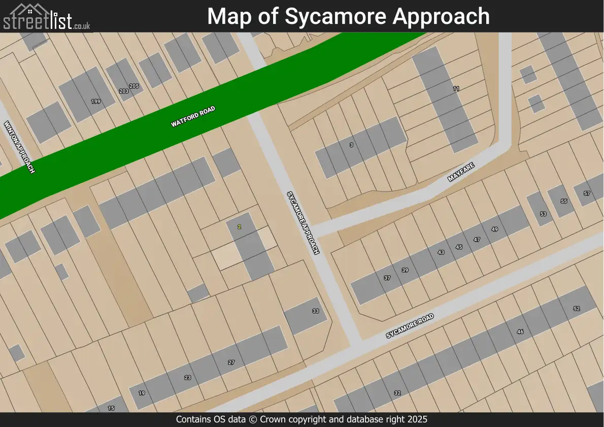 Sycamore Approach in Hertfordshire