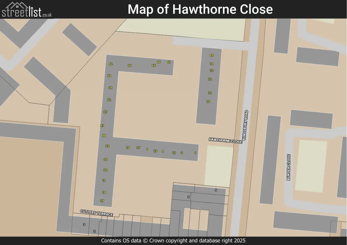 Hawthorne Close, London, Islington, Greater London | Street map ...