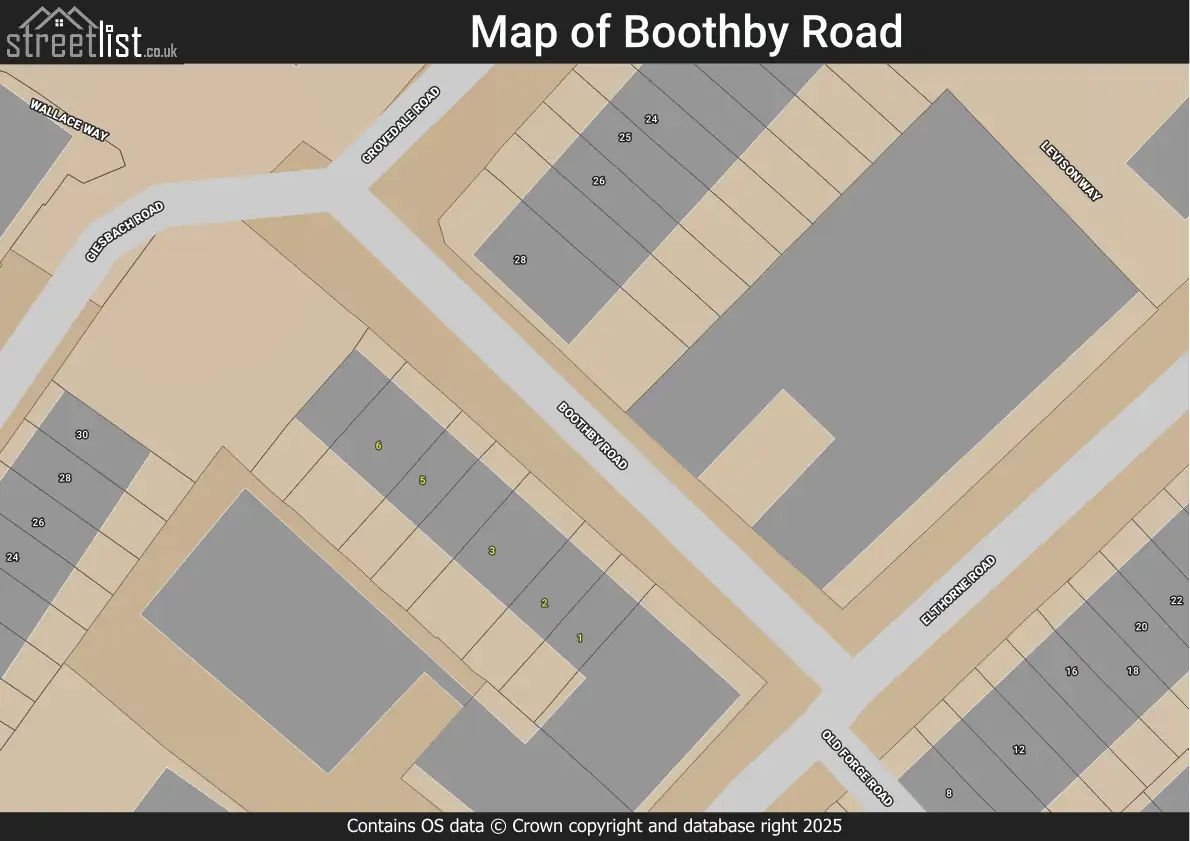 Boothby Road in London, Islington, Greater London - maps, house prices ...