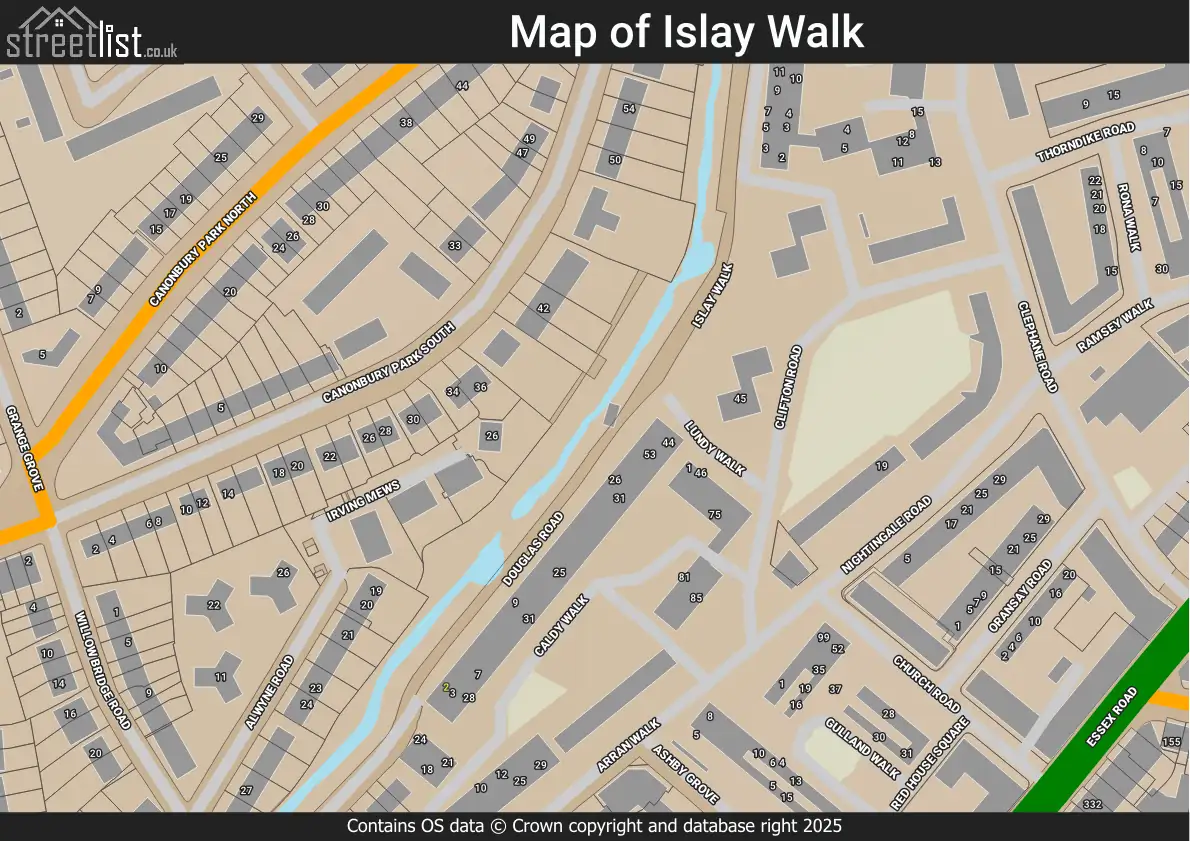 Islay Walk in London, Islington, Greater London - maps, house prices ...