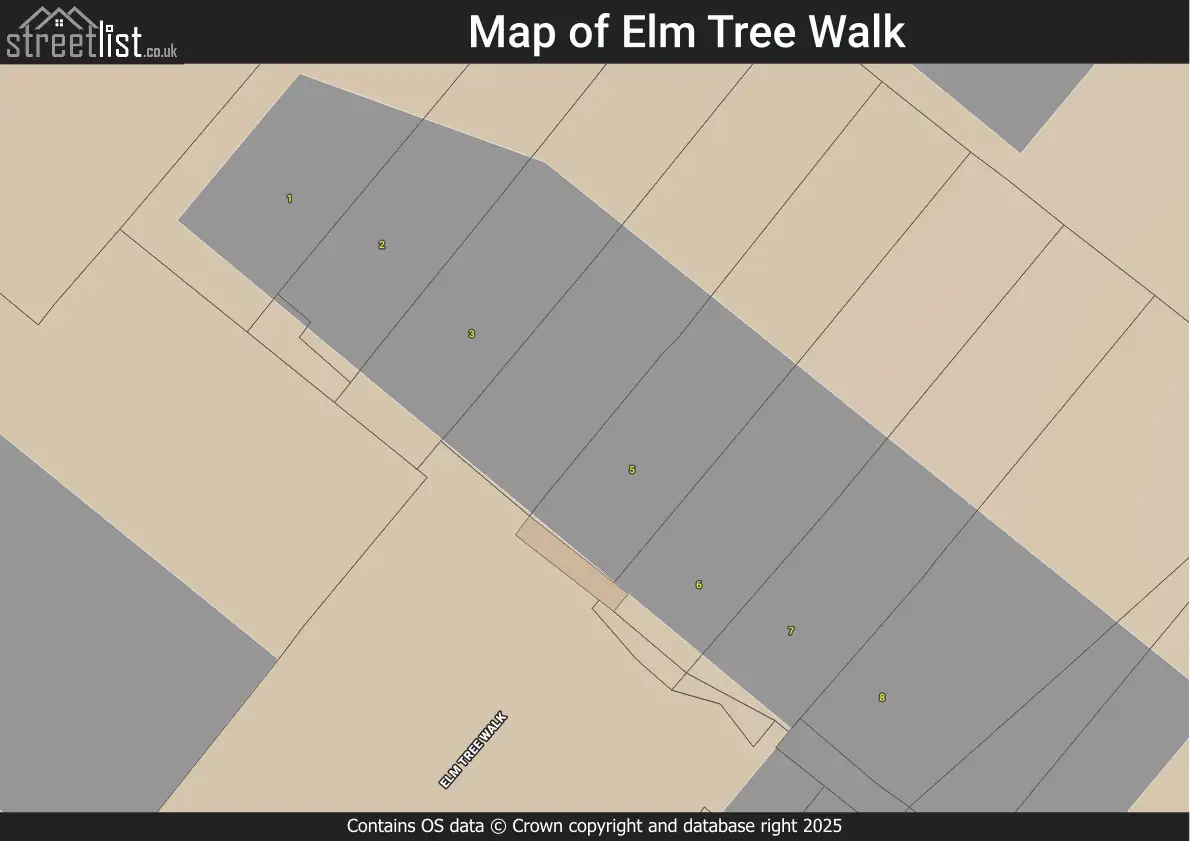 Elm Tree Walk, Chorleywood, Hertfordshire | Street map, property and ...