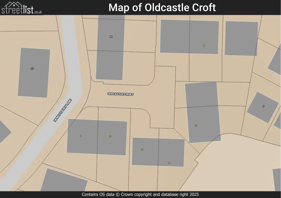 Oldcastle Croft, Milton Keynes, Tattenhoe, Buckinghamshire | Street map ...