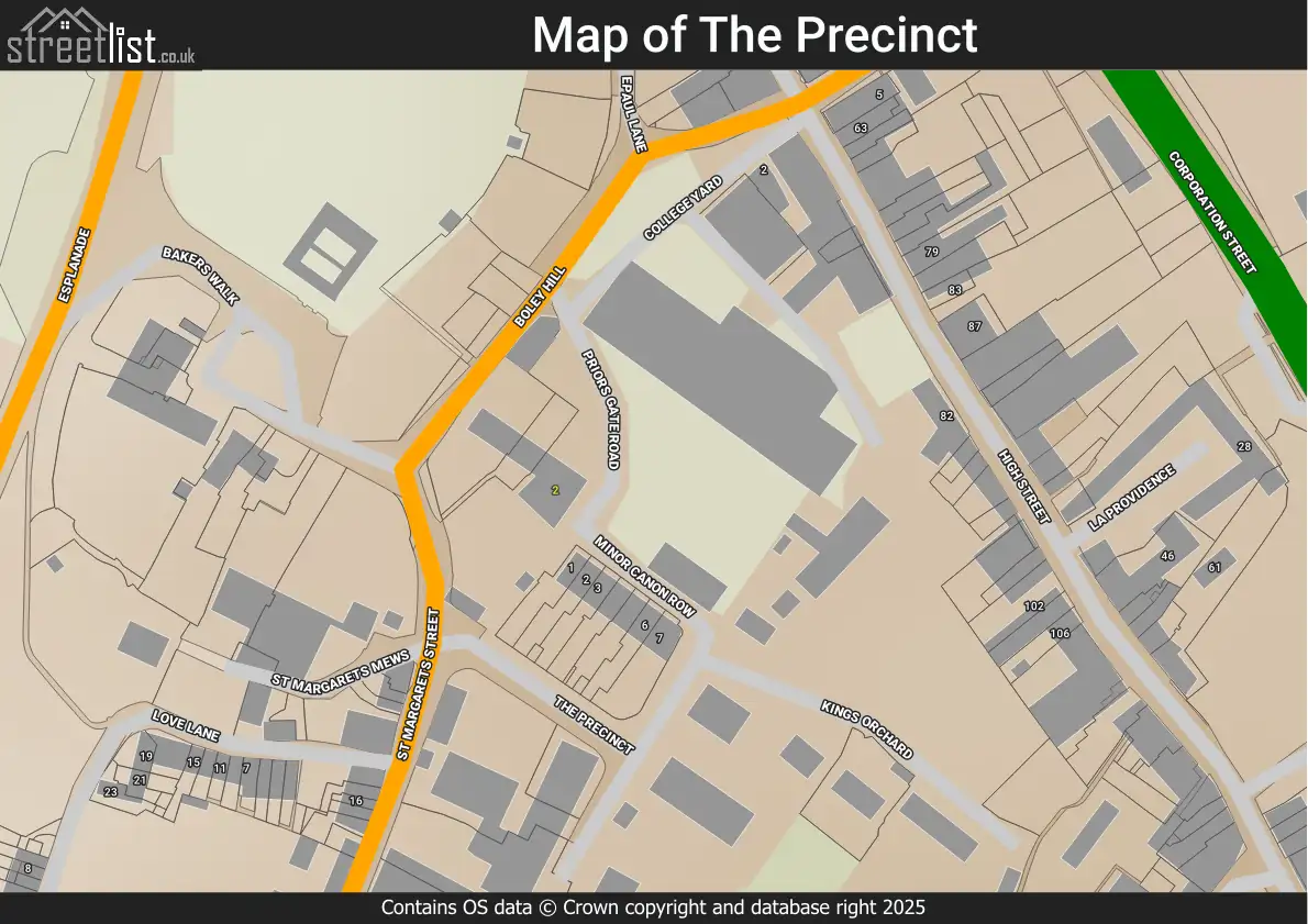 The Precinct in Rochester, Kent - maps, house prices & crime stats ...