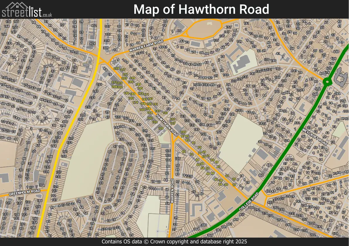 Hawthorn Road, Birmingham, Oscott, West Midlands | Street map, property ...