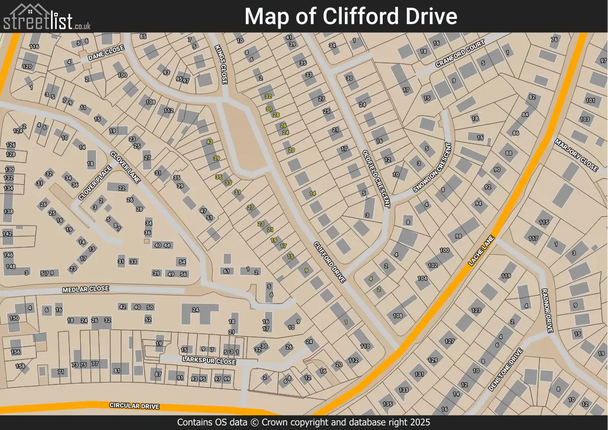 Clifford Drive in Cheshire