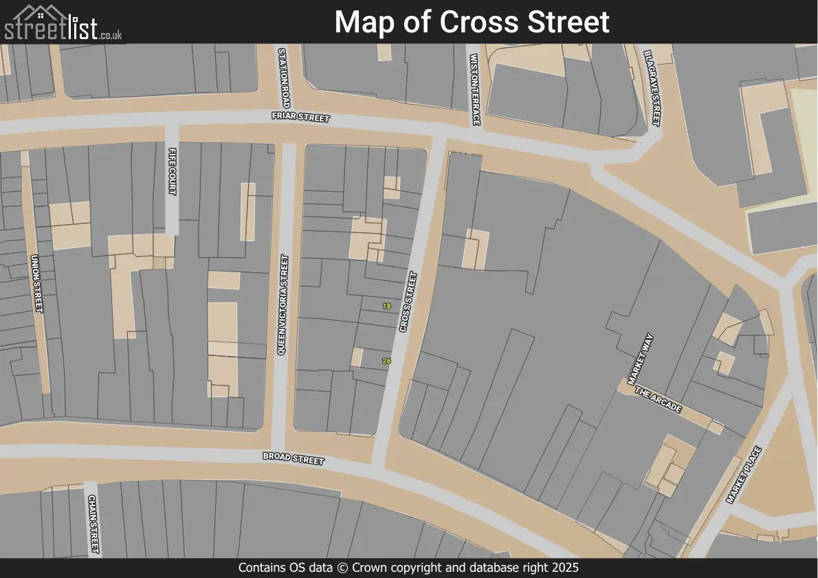 Cross Street in Reading, Berkshire - maps, house prices & crime stats ...