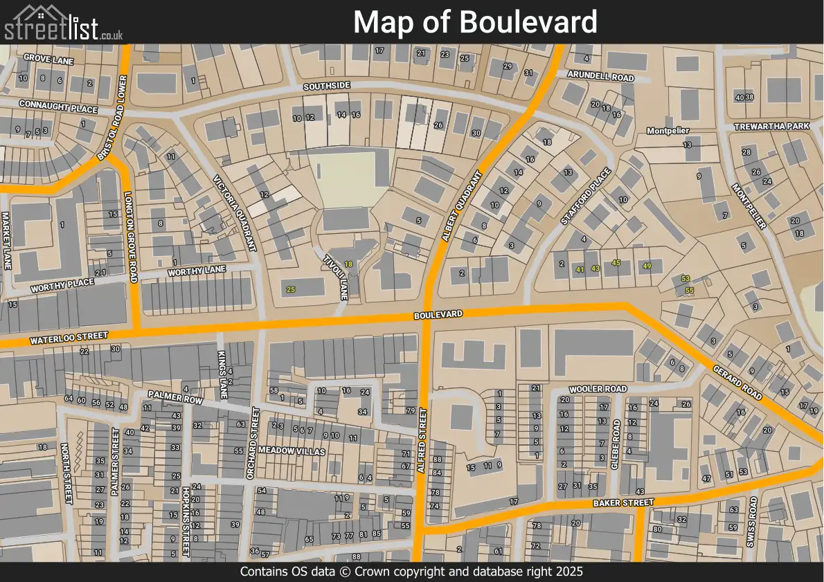 Boulevard in Weston-super-mare, Somerset - maps, house prices & crime ...