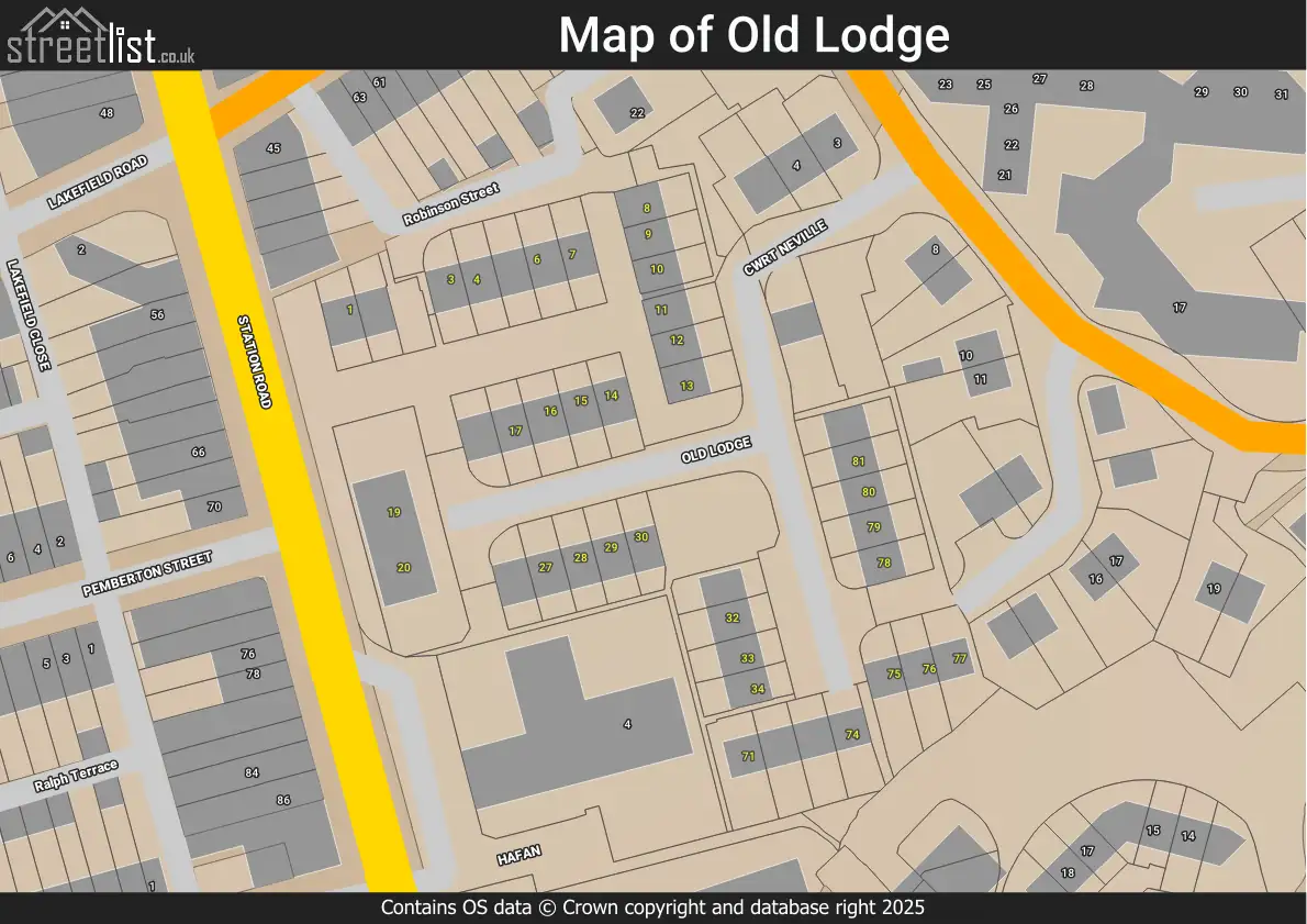 Old Lodge, Eng: Llanelli Cym: Llanelli, Dyfed | Street map, property ...