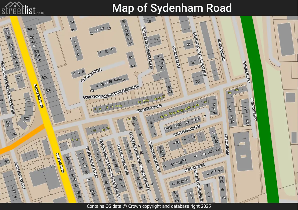 Sydenham Road in Durham