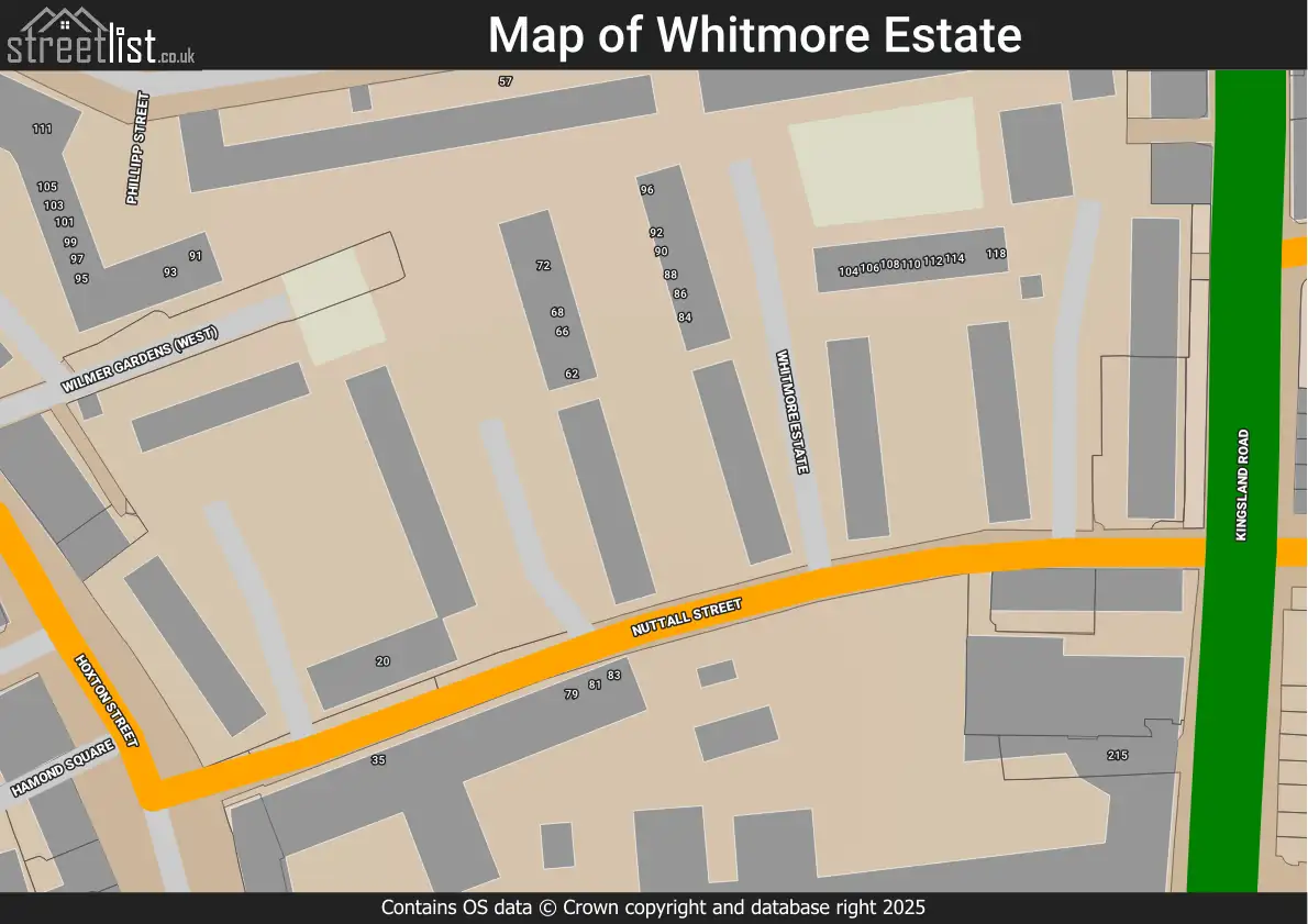 Whitmore Estate, London, Hackney, Greater London | Street map, property ...