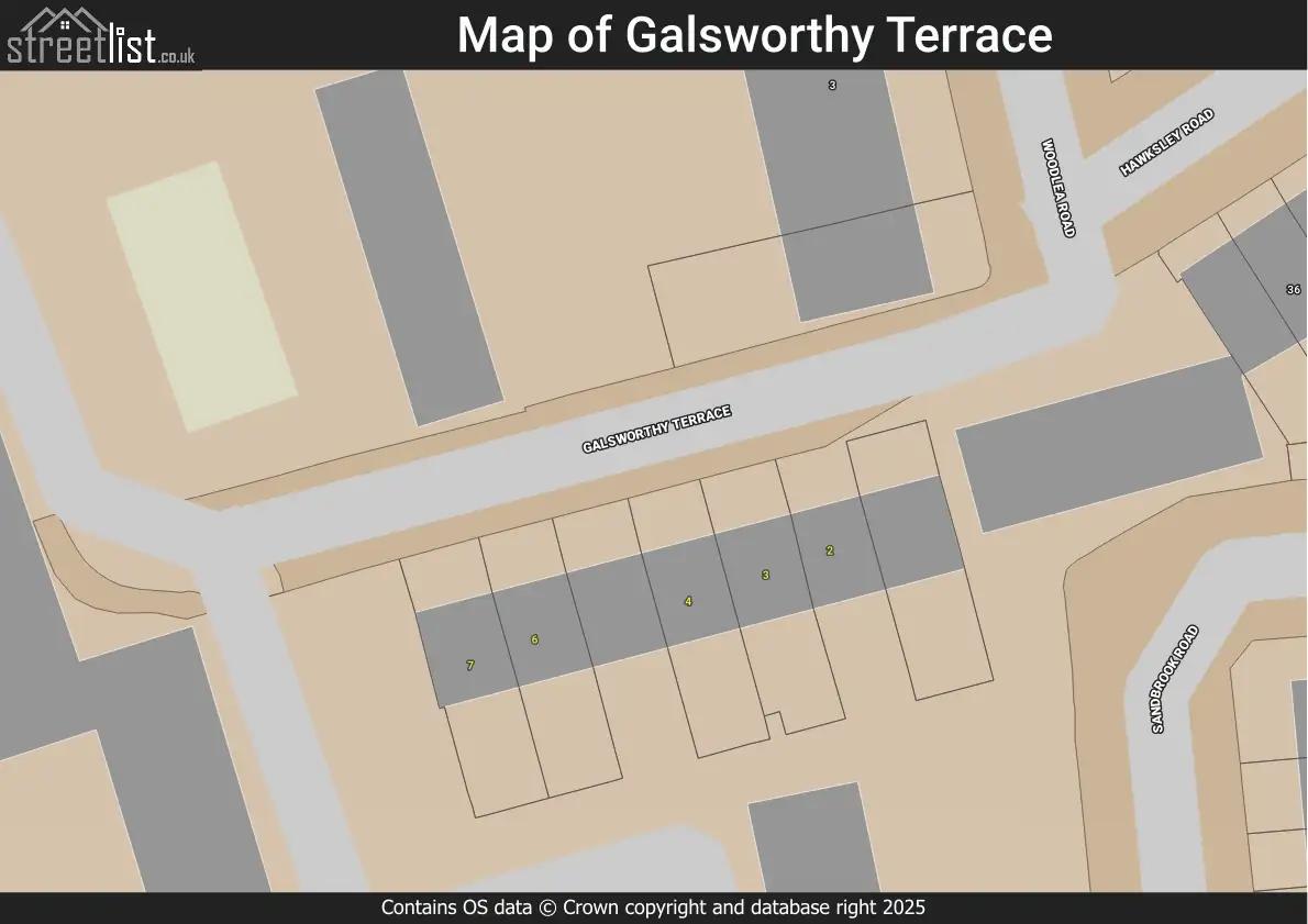 Galsworthy Terrace in London, Hackney, Greater London - maps, house ...