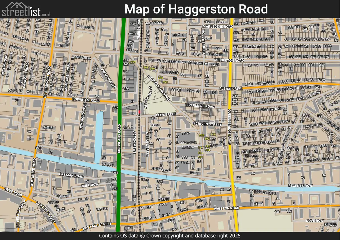 Haggerston Road, London, Hackney, Greater London | Street map, property ...