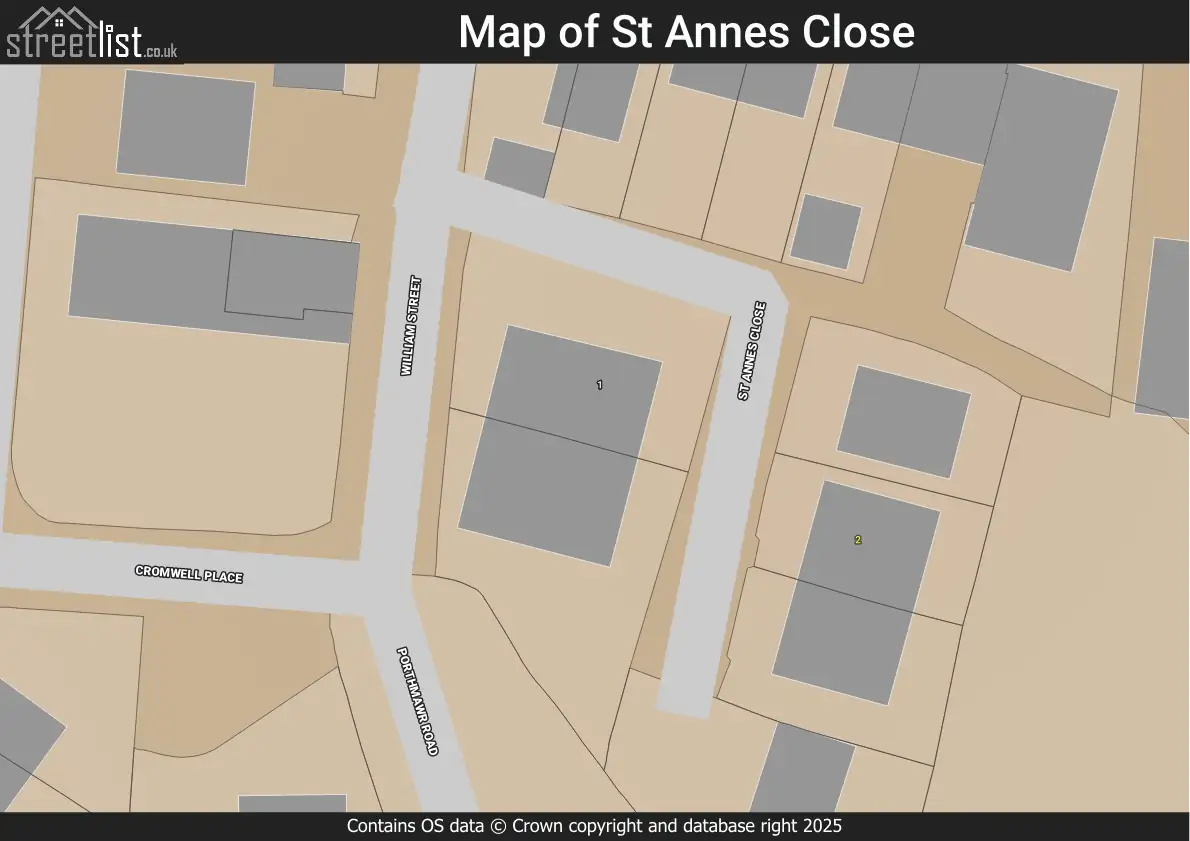 St Annes Close, Eng: Cwmbran Cym: Cwmbran, Eng: Pontnewydd Cym ...