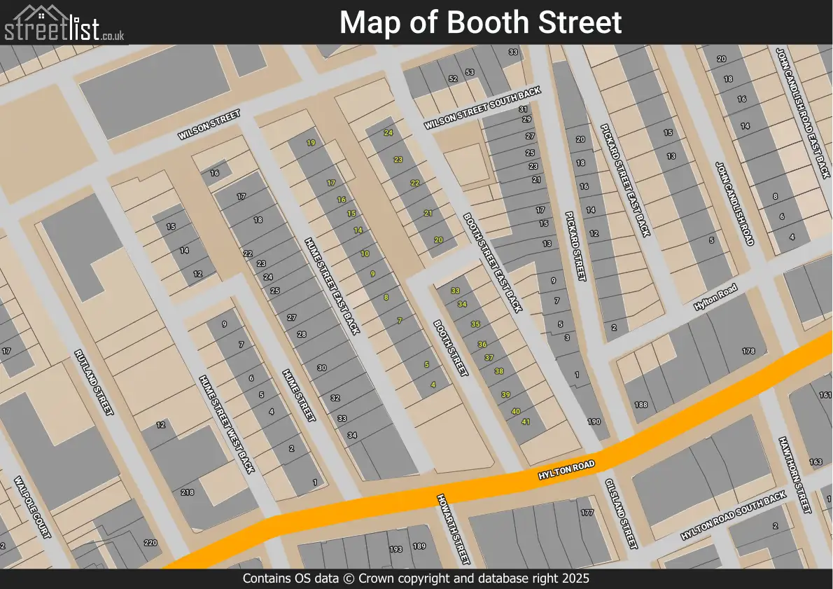 Booth Street, Sunderland, Millfield, Tyne & Wear | Street map, property ...