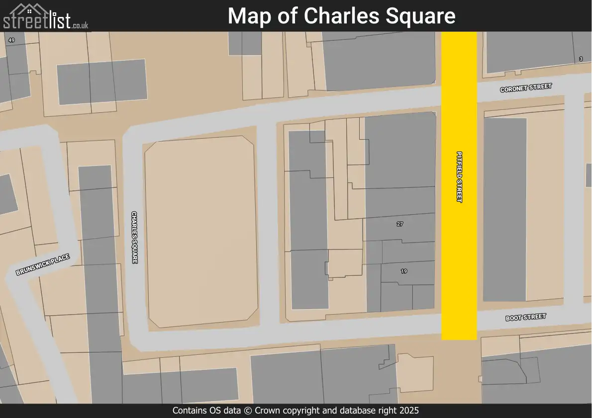 Charles Square in London, Hackney, Greater London - maps, house prices ...